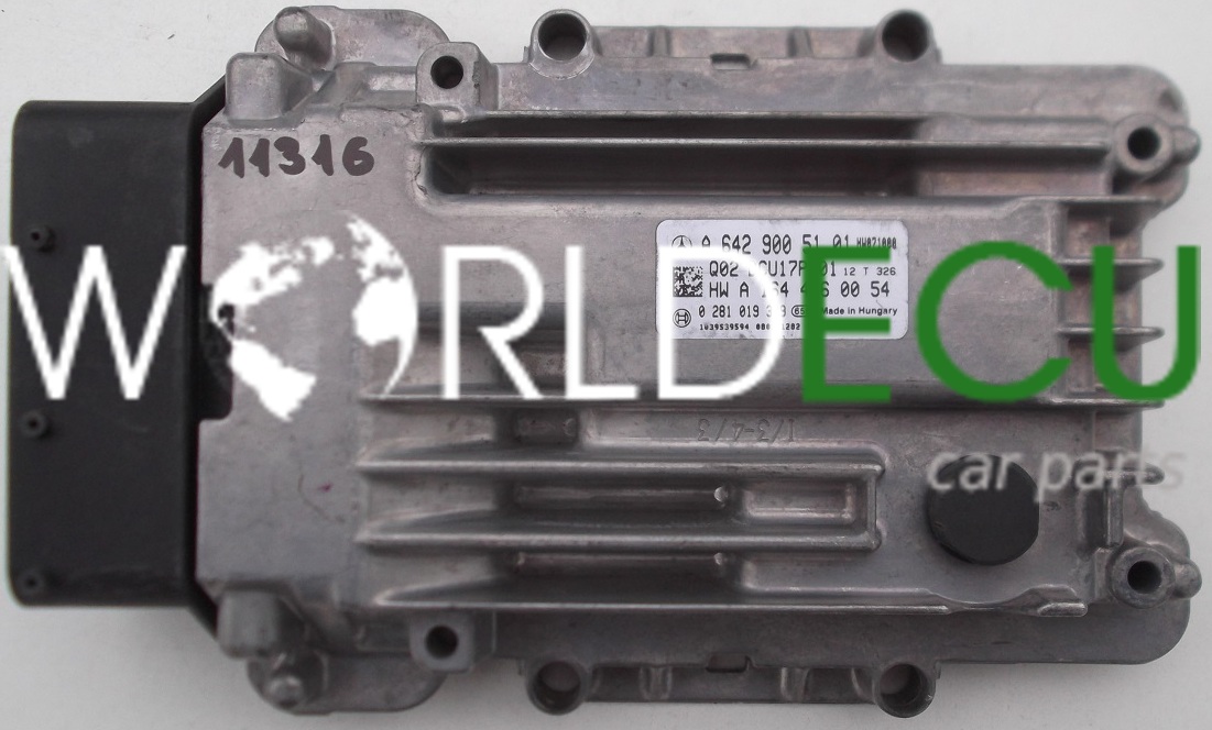 CALCULATEUR MOTEUR MERCEDES BOSCH 0 281 019 309, 0281019309, A 642 900 ...