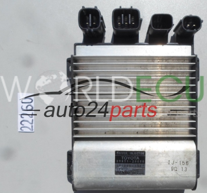 ECU Engine control unit TOYOTA AVENSIS RAV-4 2.2 D4D DENSO 131000-1567 ...