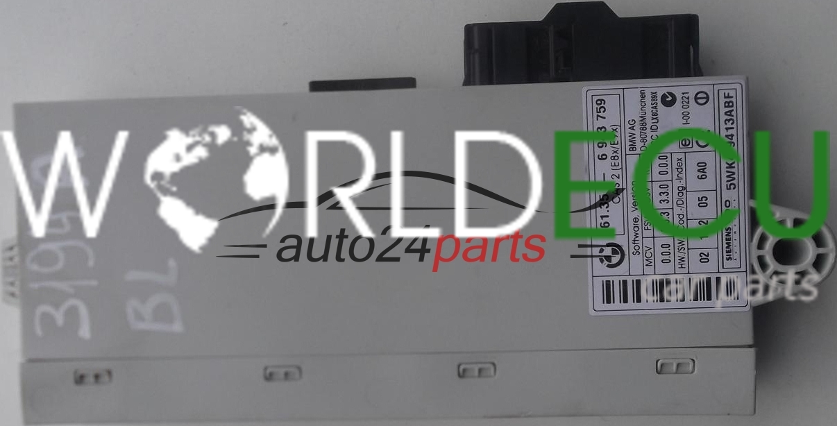 CAS CONTROL MODULE 2 E8X/E9X BMW 61356943759, 61.35-6 9 943 759, 61.35 ...