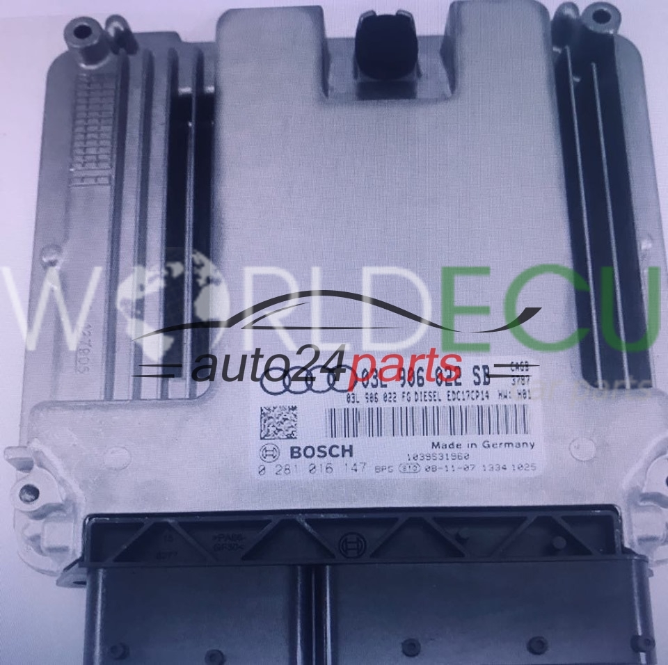 ECU Engine control unit AUDI VOLKSWAGEN BOSCH 0 281 016 147, 0281016147 ...