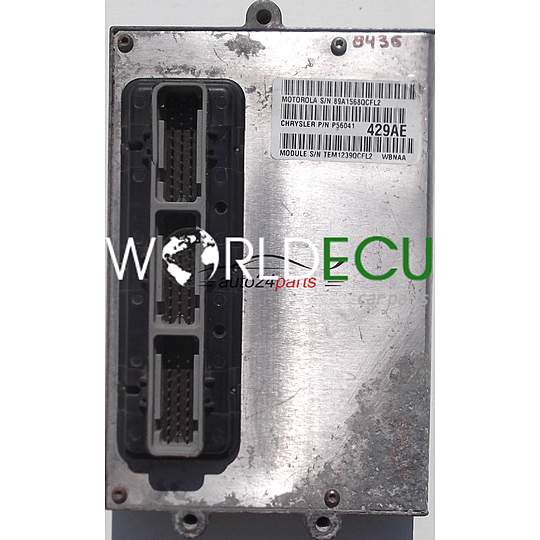 ECU ENGINE CONTROLLER JEEP GRAND CHEROKEE 4.0 MOTOROLA 89A1568QCFL2 ...