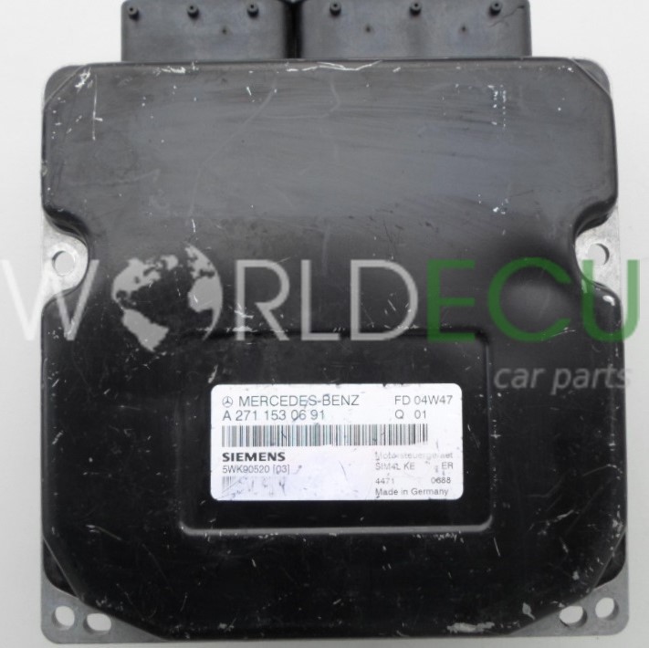 Centralita de motor UCE MERCEDES W203 1.8 SIEMENS 5WK90520 (03), A 271 ...