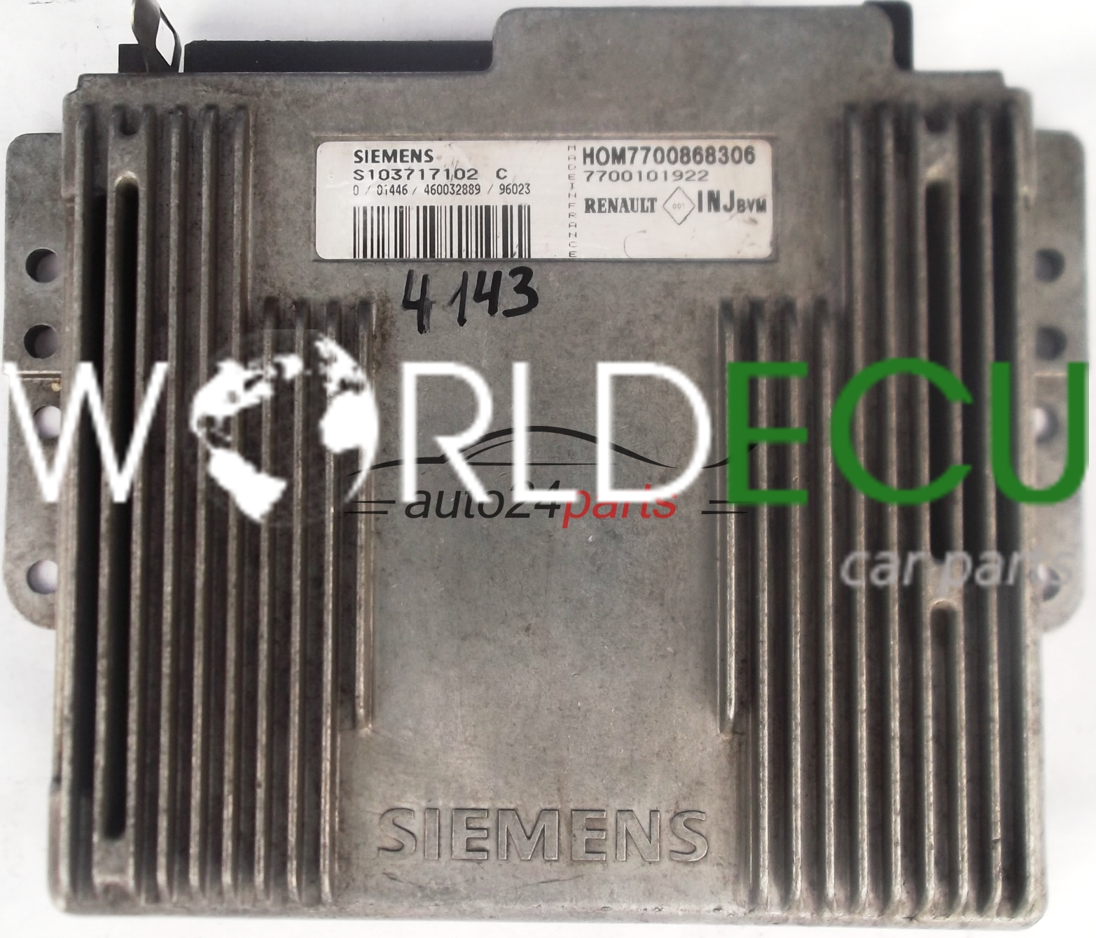 ECU ENGINE CONTROLLER RENAULT MEGANE 2.0 S103717102C, S103717102 C ...