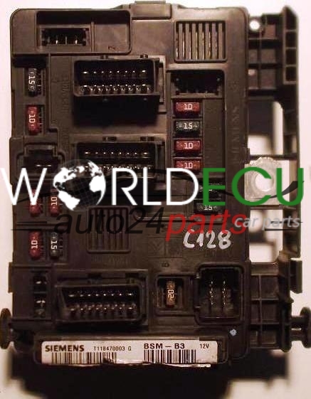 COMFORT CONTROL MODULE CITROEN C2 C3 C5 XSARA PICASSO SIEMENS ...