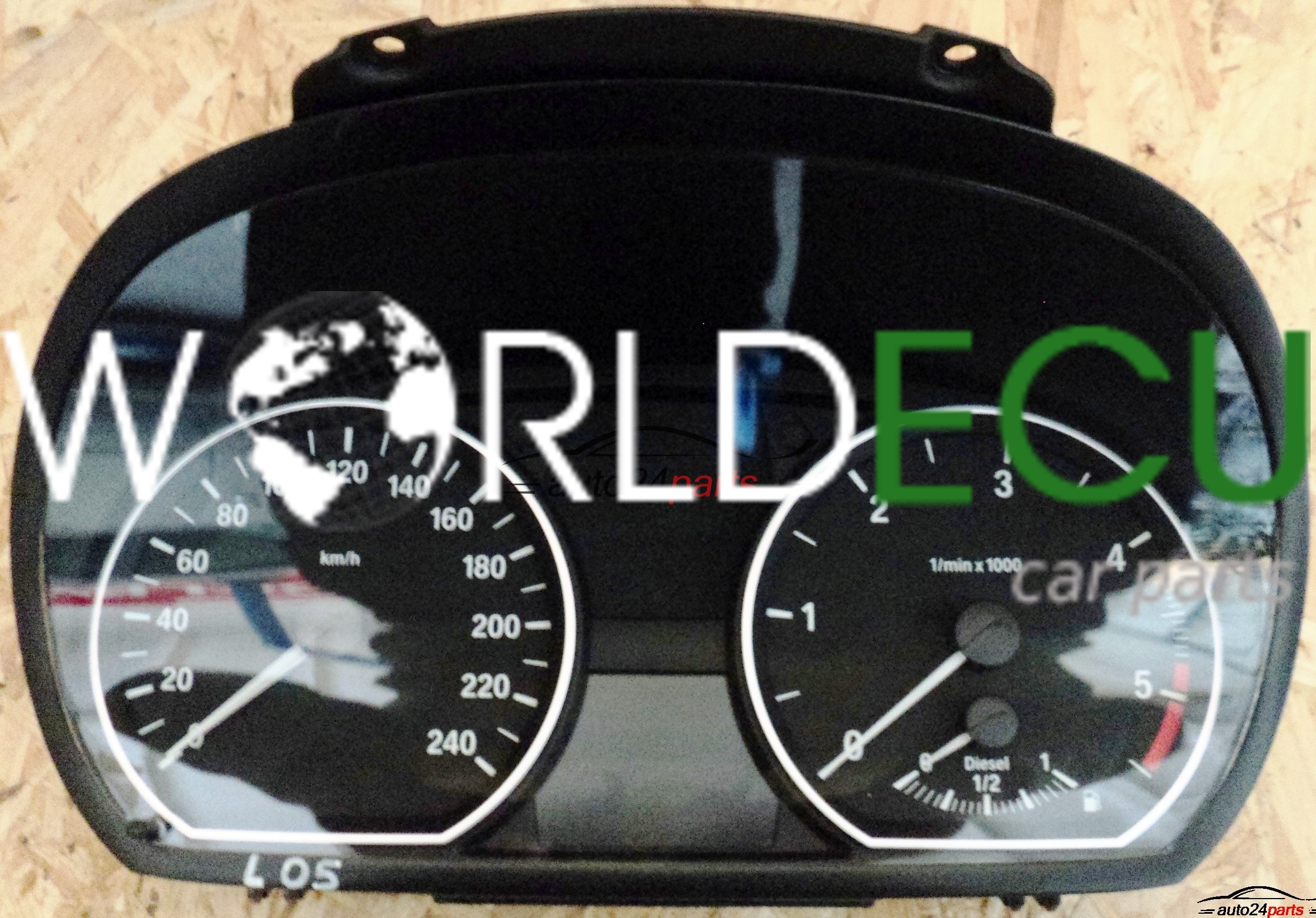 SPEEDOMETER INSTRUMENT CLUSTER BMW E81 E87 2.0 DIESEL JOHNSON CONTROLS ...