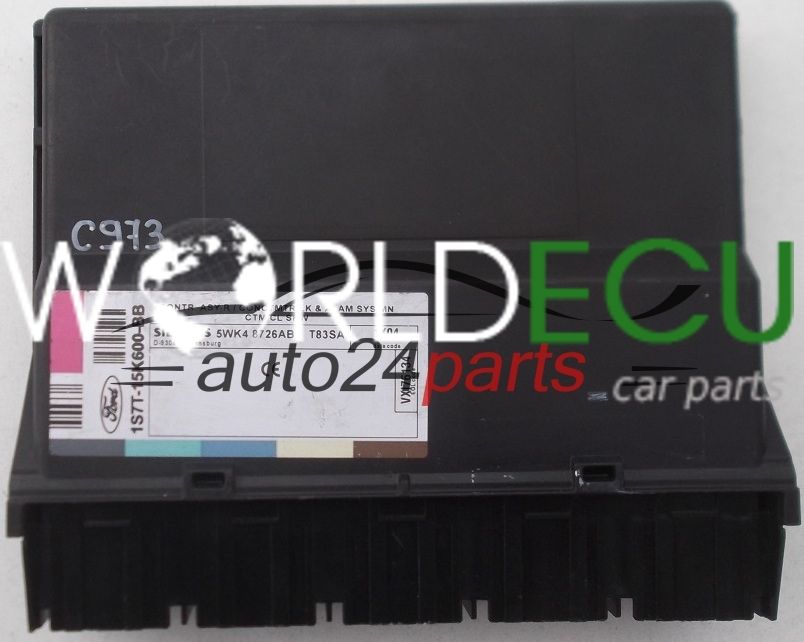 COMFORT CONTROL MODULE FORD FOCUS 1.8 TDCI SIEMENS 5WK4 8726ABF ...