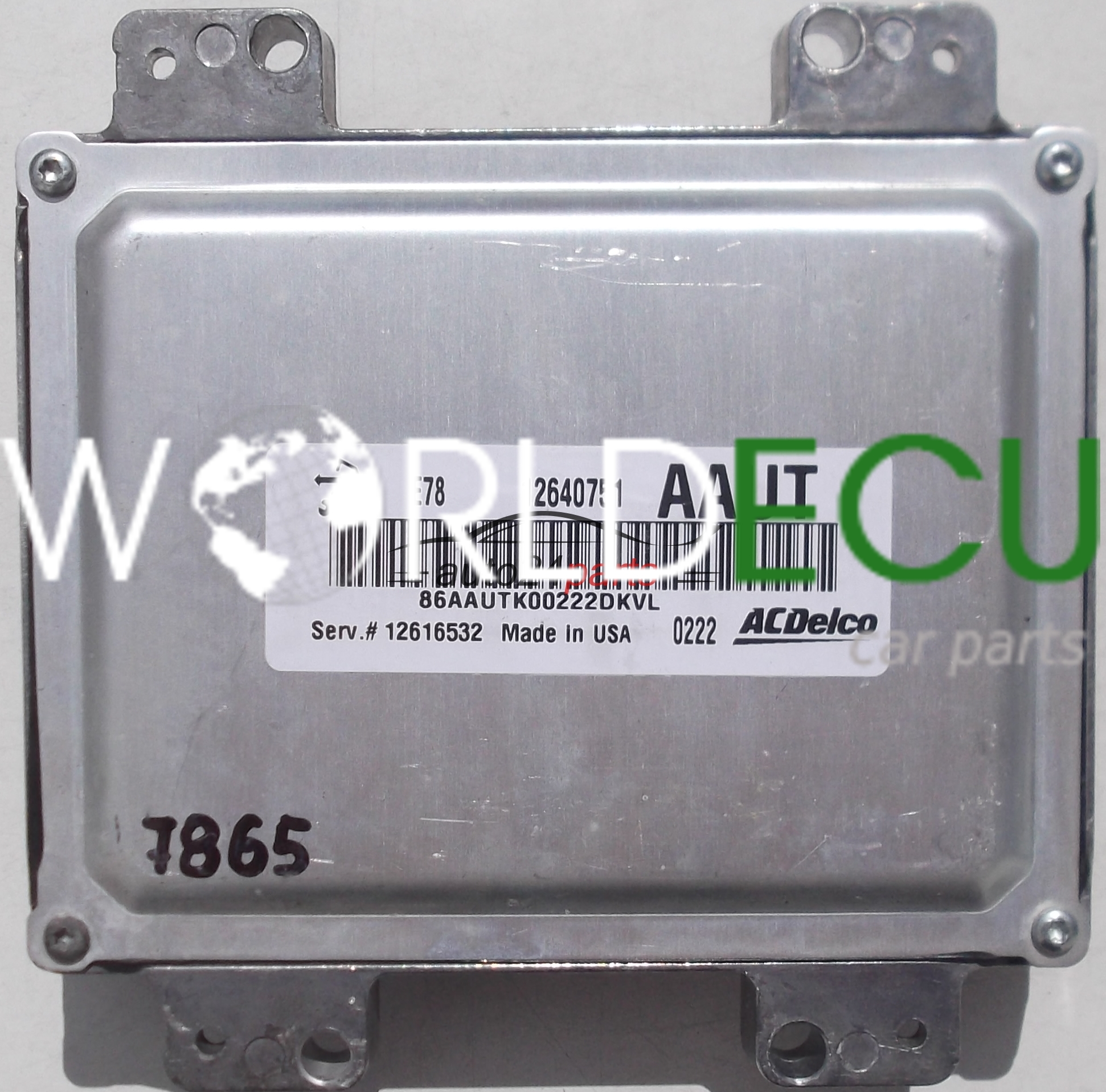 ECU ENGINE CONTROLLER OPEL 12640751, AAUT, 86AAUTK00222DKVL, 12616532 ...
