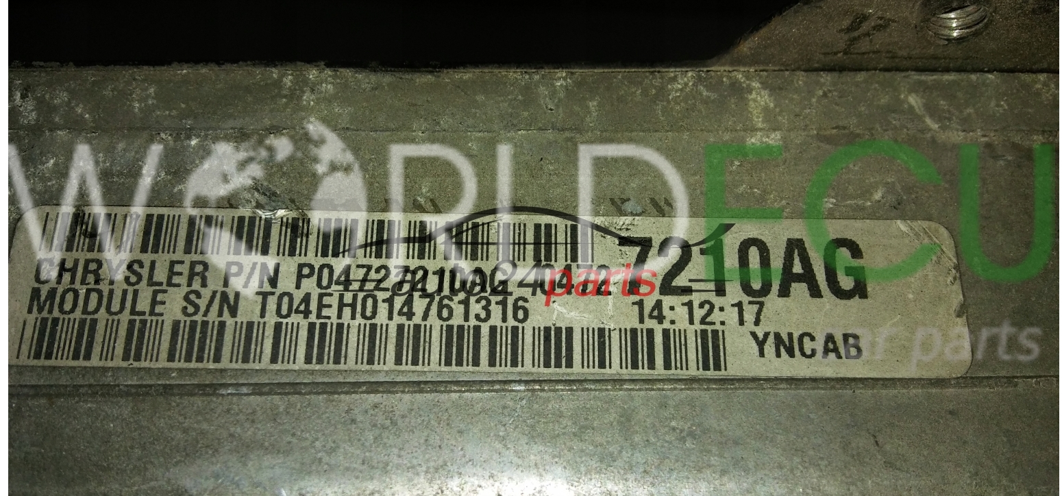 ECU Engine control unit CHRYSLER P04727210AG, 04727210AG, 4651711-2 ...