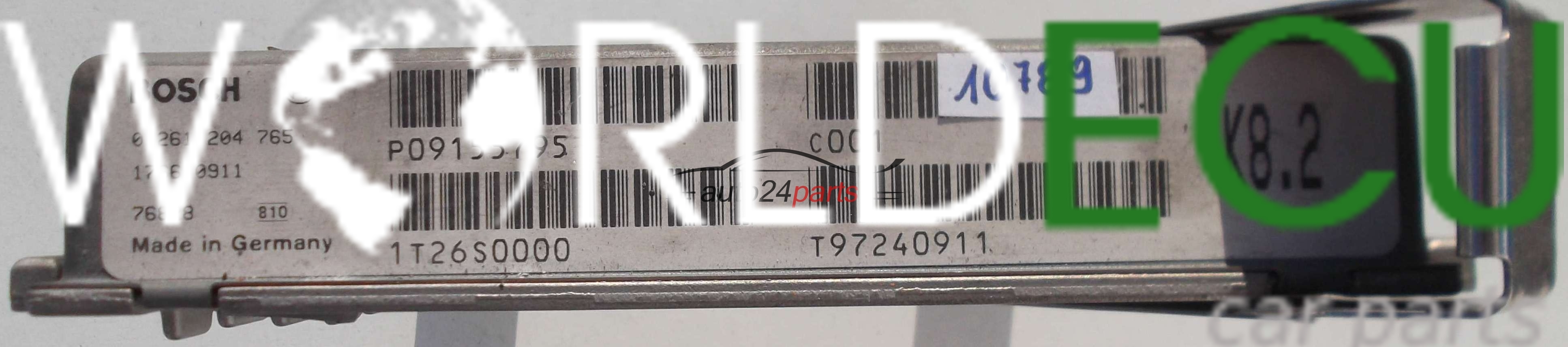 ECU ENGINE CONTROLLER VOLVO V70 2.5 BOSCH 0 261 204 765, 0261204765 ...
