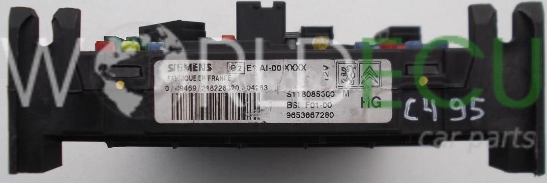 COMFORT CONTROL MODULE CITROEN PEUGEOT SIEMENS S118085300M, 9653667280 ...
