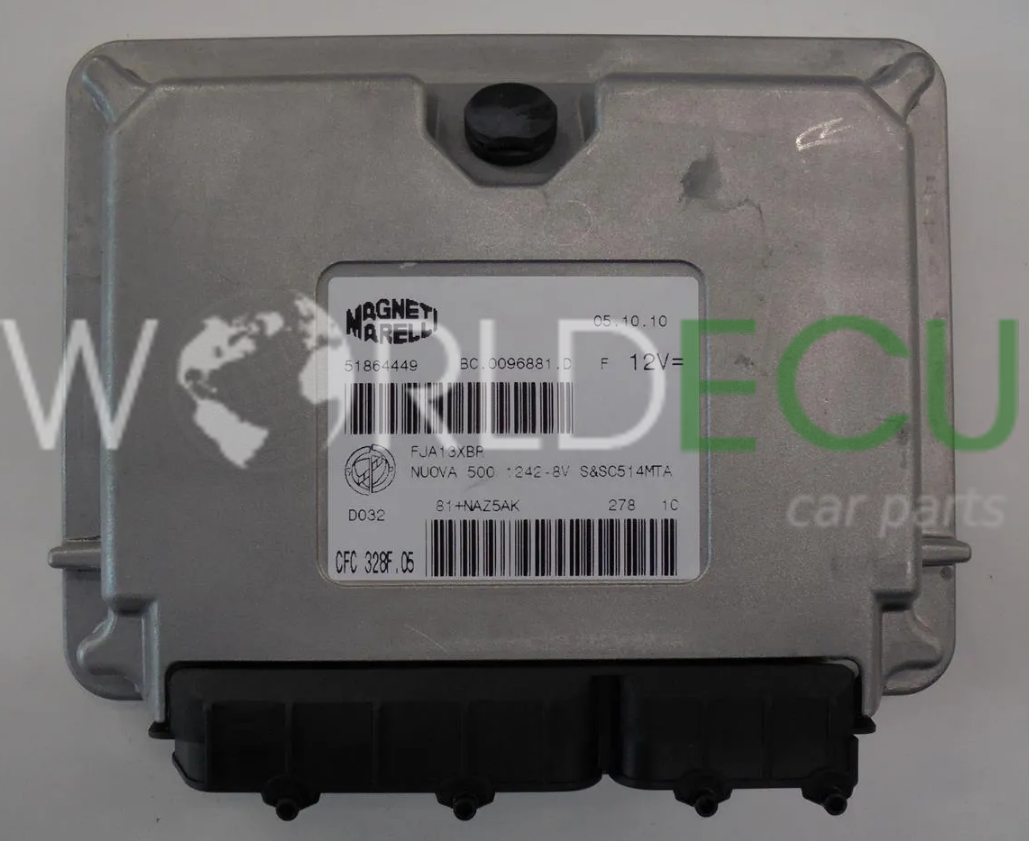 Ecu Automatic Gearbox FIAT 500 1.2 Magneti Marelli CFC 328F.05 ...