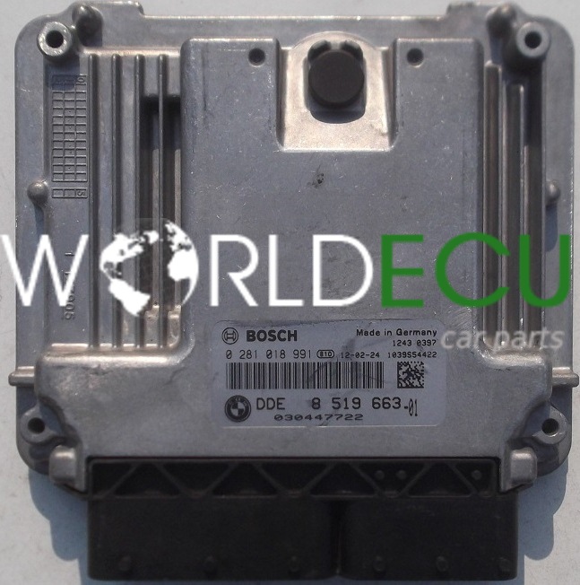 ECU ENGINE CONTROLLER BMW MINI COOPER 1.6 D BOSCH 0 281 018 991 ...