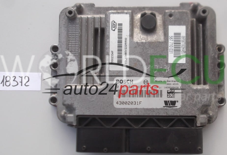 ECU Engine control unit LDV MAXUS 2.5 CRDI BOSCH 0 281 012 165 ...