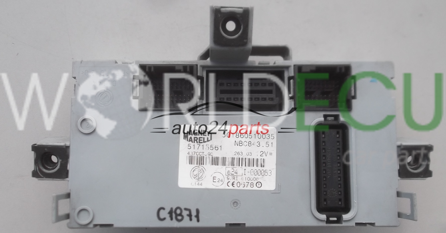 COMFORT CONTROL MODULE BSI BSM FIAT LANCIA 501860510035, 51715561 ...