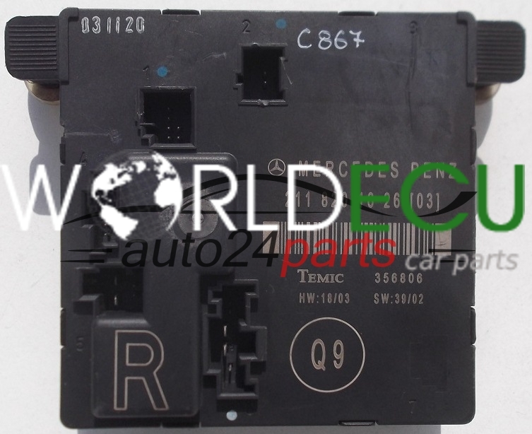 CENTRALINA MERCEDES E-KLASSE W211 TEMIC 356806, 211 820 16 26 (03 ...