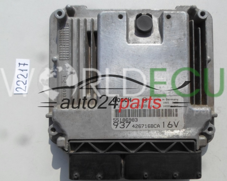 БЛОК УПРАВЛЕНИЯ ДВИГАТЕЛЕМ ALFA ROMEO 147 1.9 JTD BOSCH 0 281 010 455 ...