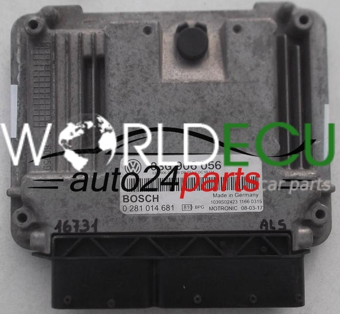 ECU ENGINE CONTROLLER VW VOLKSWAGEN BOSCH 0 281 014 681, 0281014681 ...
