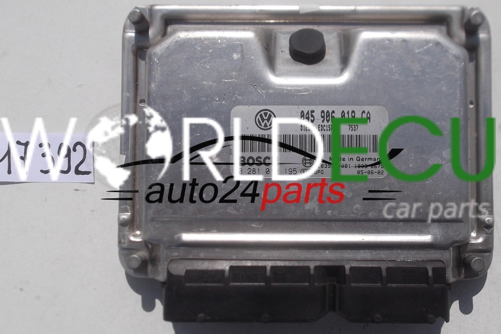 ECU ENGINE CONTROLLER VOLKSWAGEN POLO 1.4 TDI BOSCH 0 281 012 195 ...