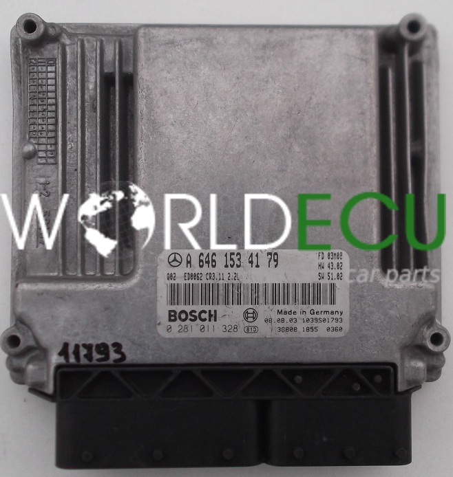 БЛОК УПРАВЛЕНИЯ ДВИГАТЕЛЕМ MERCEDES W211 BOSCH 0 281 011 328 ...