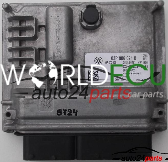 ECU ENGINE CONTROLLER VOLKSWAGEN POLO 6R 1.2 TDI DELPHI 28317442, 03P ...