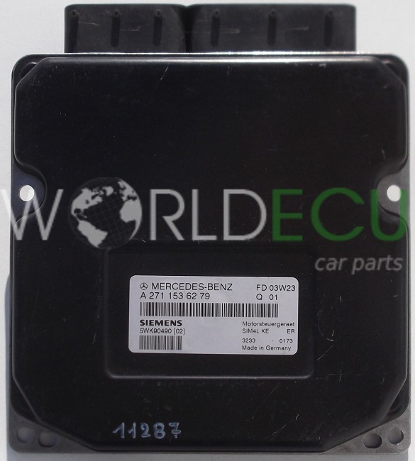 ECU Engine control unit MERCEDES W211 SIEMENS 5WK90490 (02), A 271 153 ...