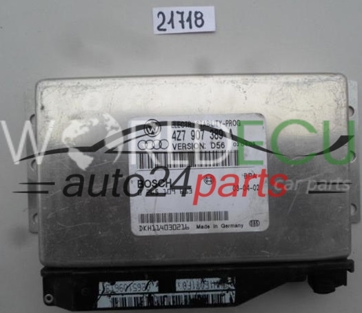 ECU ABS ESP CONTROL MODULE AUDI ALLROAD 4Z7907389A, 4Z7 907 389 A BOSCH ...
