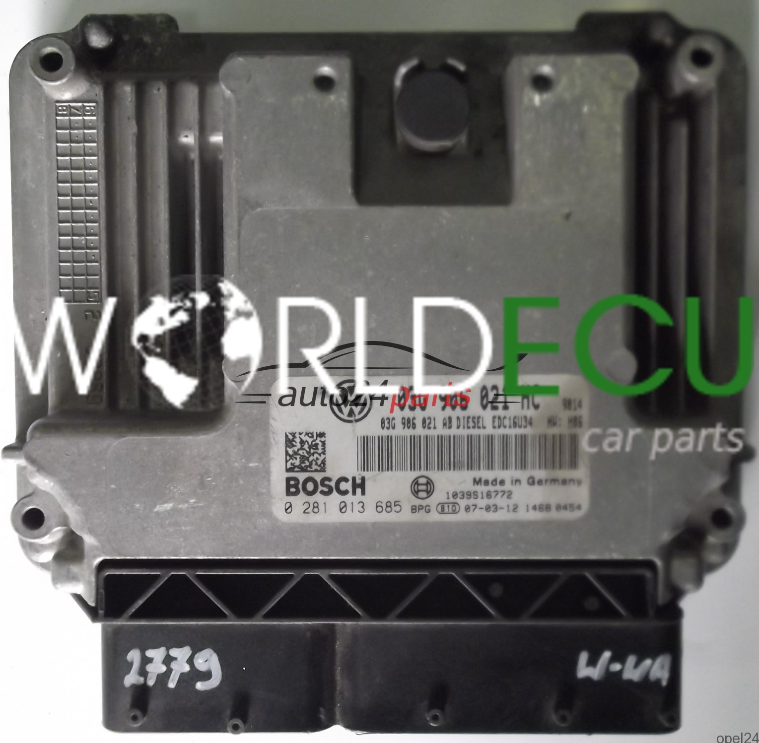 MOTORSTEUERGERÄT ECU STEUERGERAT VW VOLKSWAGEN GOLF 2.0 TDI 03G906021HC ...
