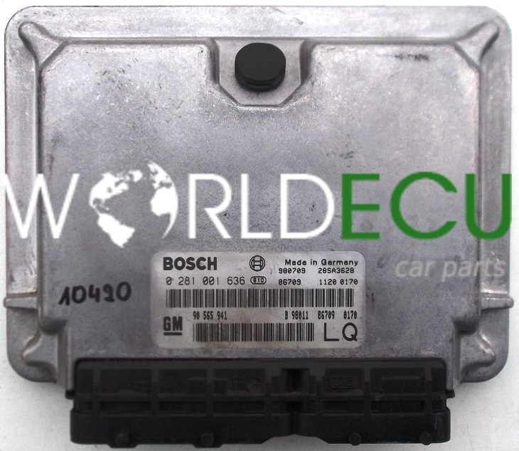 ECU ENGINE CONTROLLER OPEL OMEGA B 2.0 DTI, BOSCH 0 281 001 636 ...