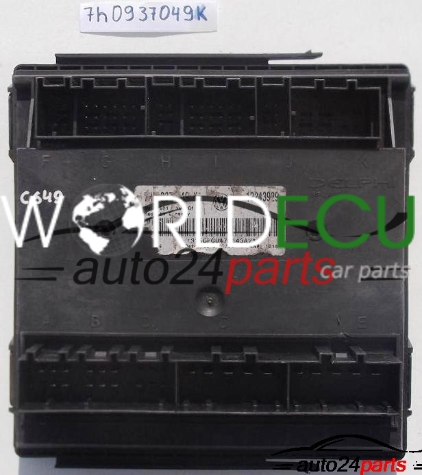 COMFORT CONTROL MODULE VW VOLKSWAGEN T5, 7H0937049K, 12243929 - FUSE ...
