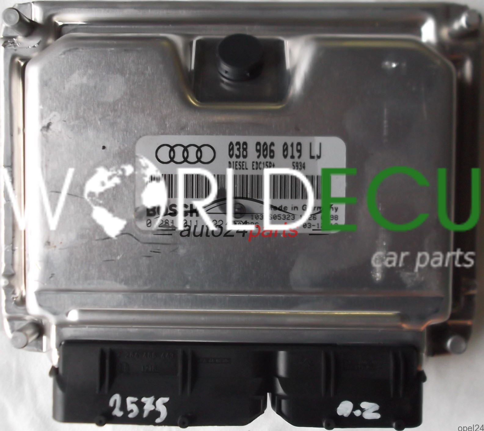 ECU ENGINE CONTROLLER AUDI A4 1.9 TDI 038906019LJ, 038 906 019 LJ ...