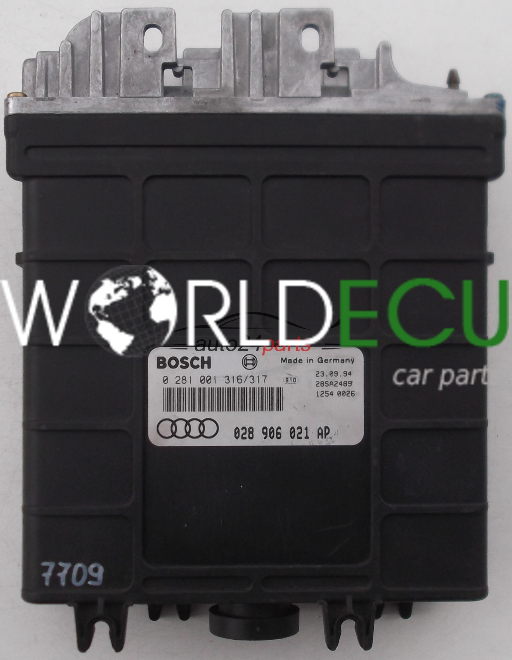 ECU ENGINE CONTROLLER AUDI A4 1.9 TDI, BOSCH 0 281 001 316/317 ...