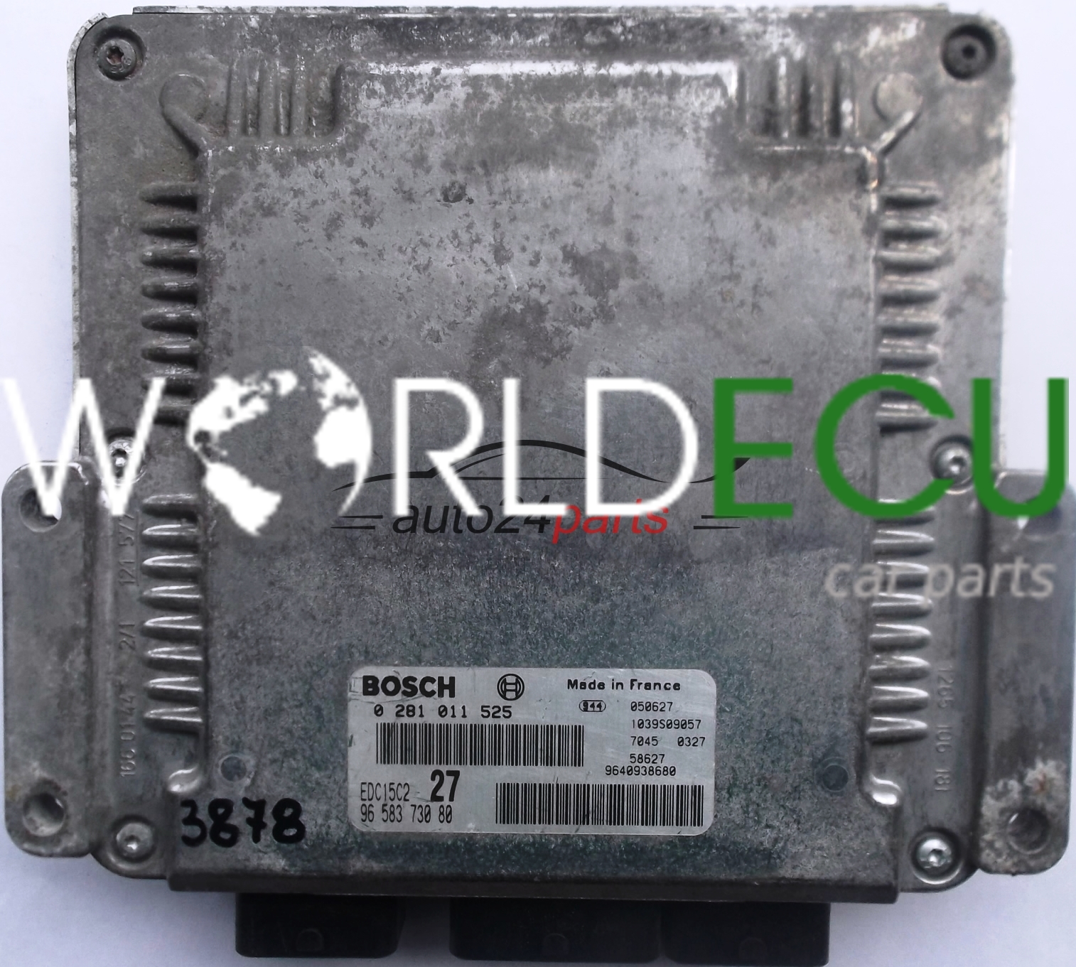 ECU ENGINE CONTROLLER PEUGEOT 206 2.0 HDI BOSCH 0281011525, 0 281 011 ...