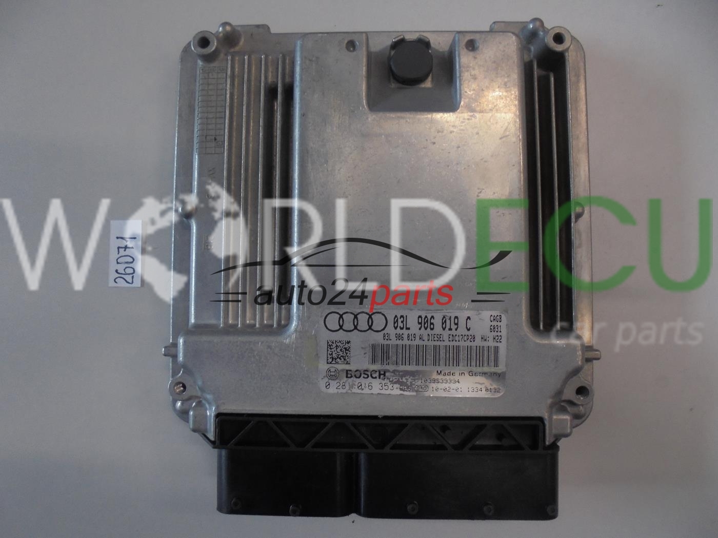 ECU Engine control unit AUDI BOSCH 0281016353, 0 281 016 353 ...
