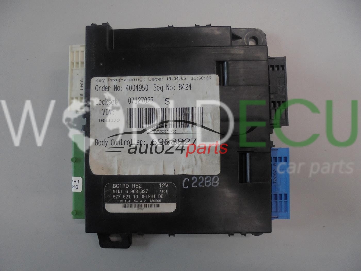 COMFORT CONTROL MODULE BSI BSM BMW MINI COOPER 6 968 827, 6968827 ...