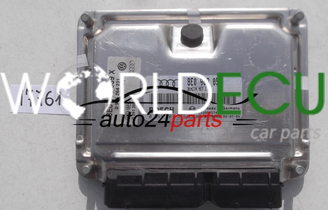 ECU ENGINE CONTROLLER AUDI A4 3.0 BOSCH 0 261 207 579, 0261207579, 8E0 ...