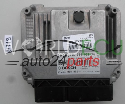 ECU Engine control unit AUDI Q5 2.0 TDI BOSCH 0 281 019 052, 0281019052 ...