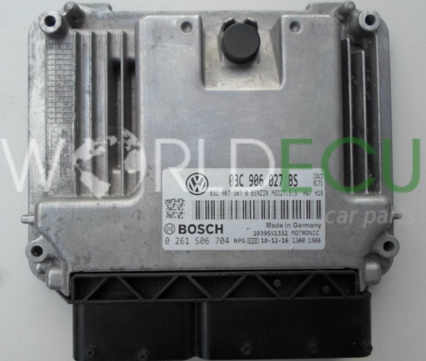 ECU ENGINE CONTROLLER VW VOLKSWAGEN GOLF VI 1.4 TSI, BOSCH 0 261 S06 ...
