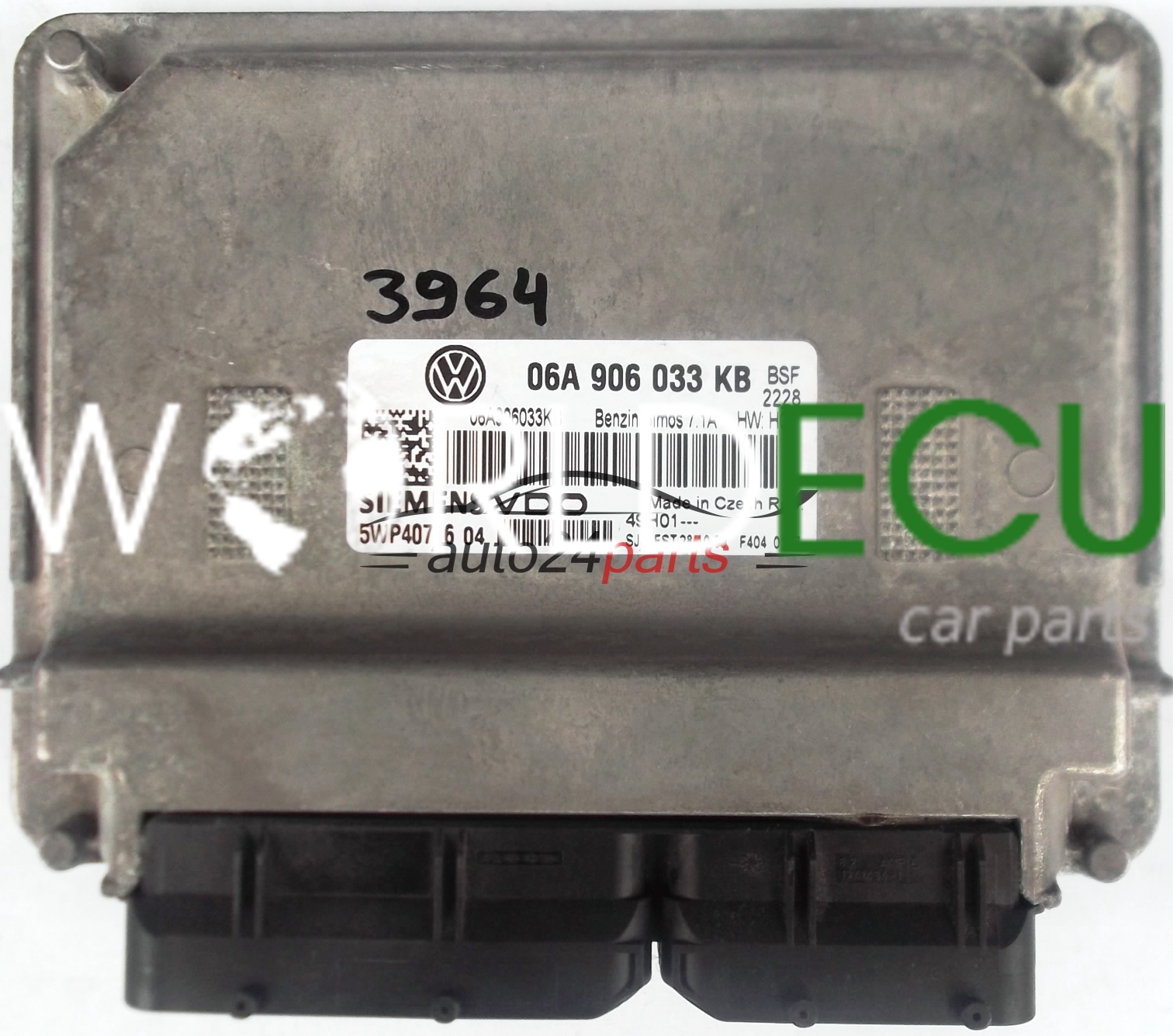 ECU ENGINE CONTROLLER SKODA OCTAVIA 1.6 06A906033KB, 06A 906 033 KB ...