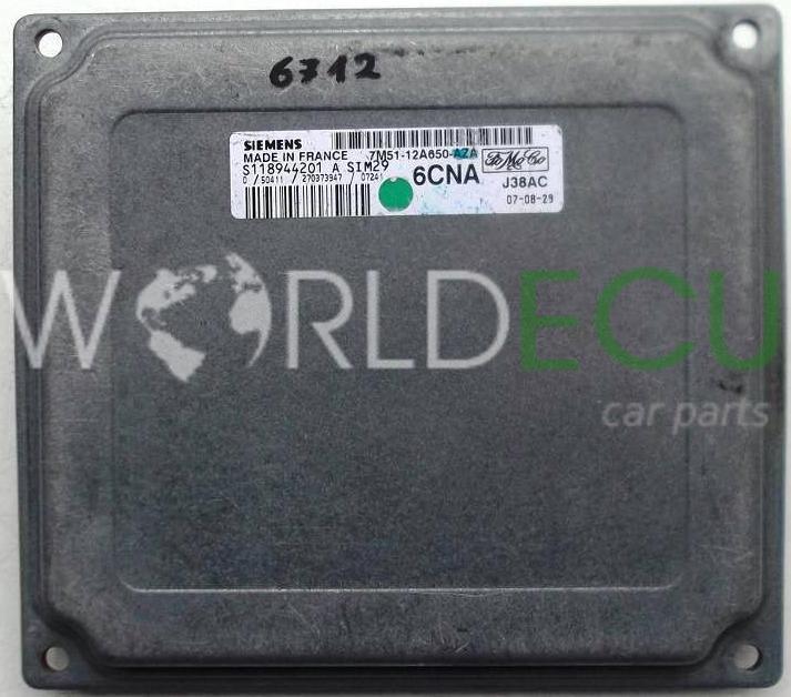 ECU Engine control unit FORD FOCUS 1.6 SIEMENS S118944201 A ...