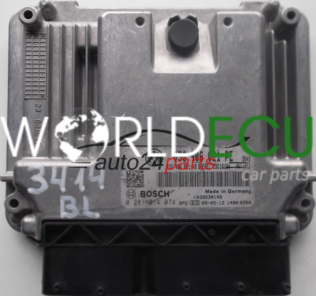 MOTORSTEUERGERÄT ECU STEUERGERAT VW VOLKSWAGEN CADDY 1.9 TDI ...