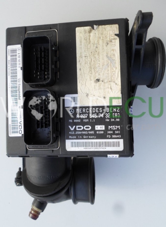 ECU Engine control unit MERCEDES W168 VDO 412.250/002/005, 412250002005 ...