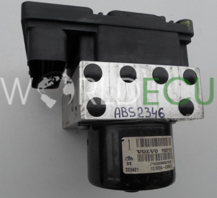 ABS PUMP VOLVO S60 V70 P08671233, ATE 10.0204-0368.4, 10020403684 ...