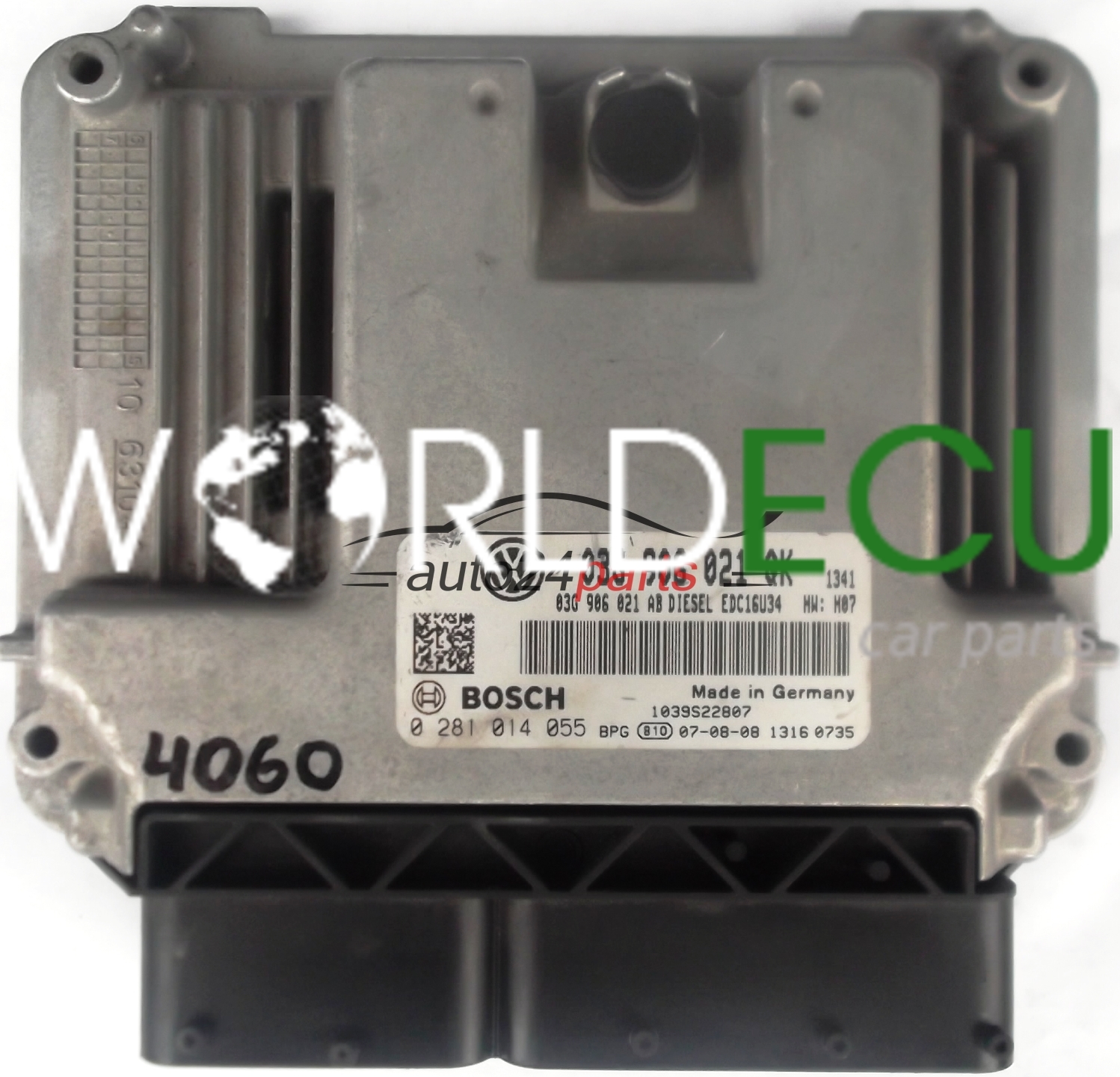 CALCULATEUR MOTEUR VW VOLKSWAGEN GOLF 1.9 TDI 03G906021QK, 03G 906 021 ...