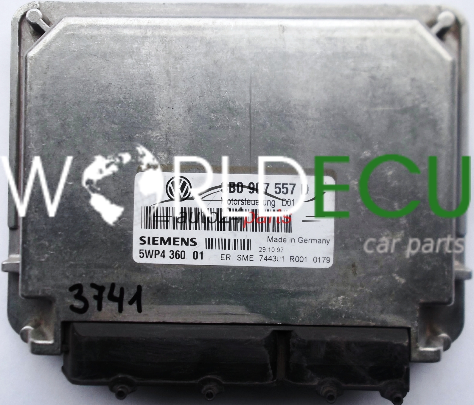 ECU ENGINE CONTROLLER VW VOLKSWAGEN PASSAT 1.6 3B0907557D, 3B0 907 557 ...