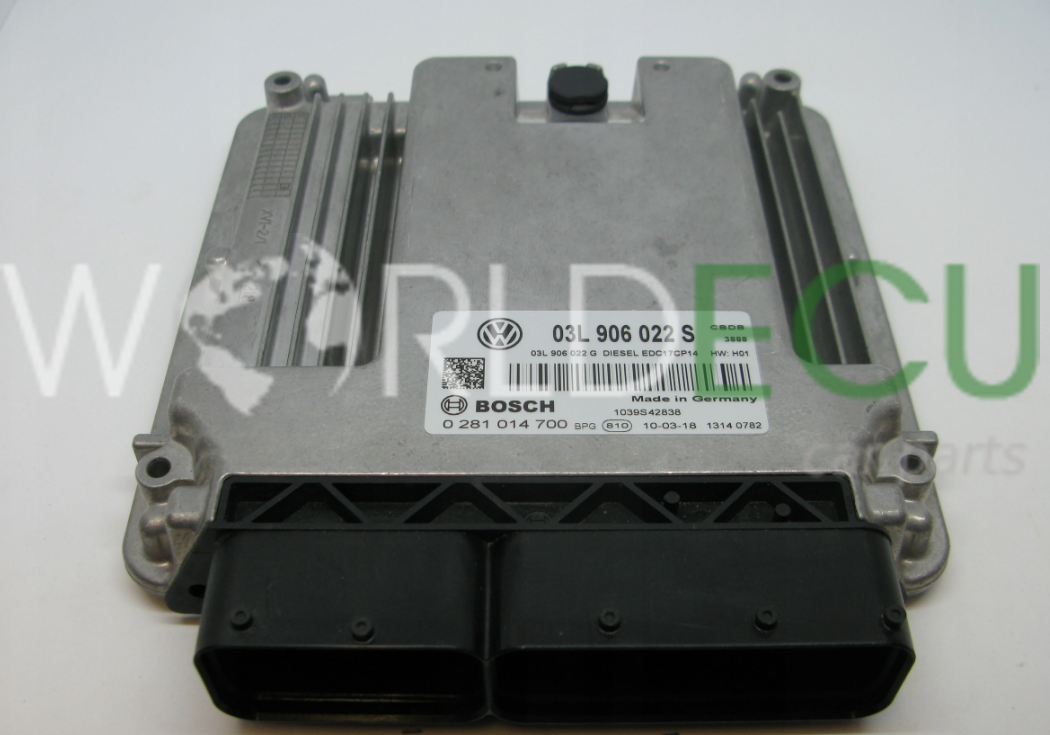 Centralita de motor UCE VOLKSWAGEN 03L 906 022 S, 03L906022S, BOSCH 0 ...