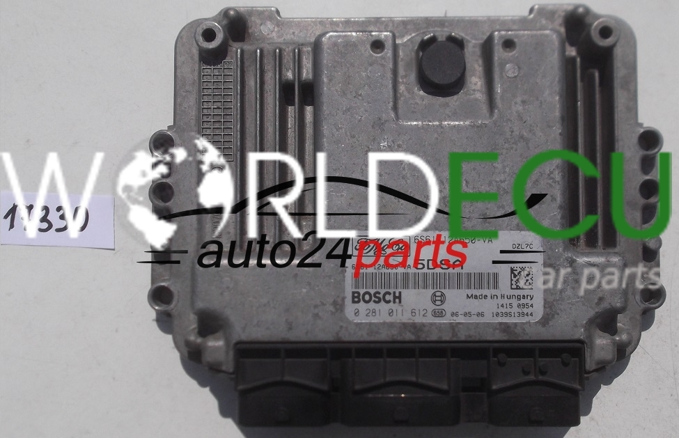 ECU ENGINE CONTROLLER FORD FIESTA FUSION 1.6 TDI BOSCH 0 281 011 612 ...