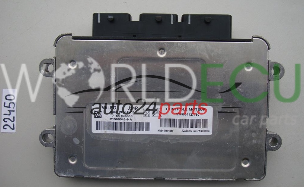 ECU Engine control unit CITROEN C2 C3 1.4 VALEO 21586048-9 A ...