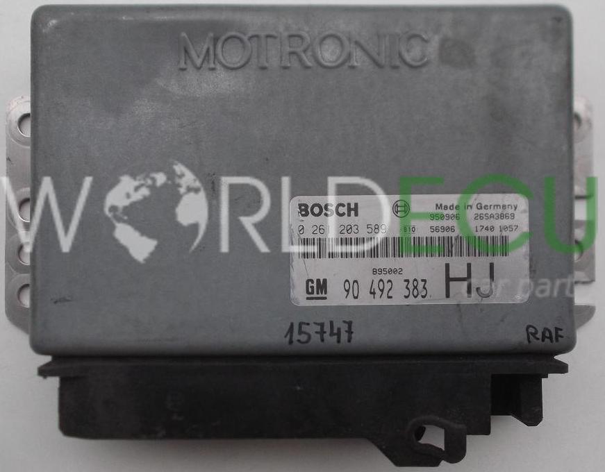 ECU Engine control unit OPEL OMEGA 3.0 X30XE BOSCH 0 261 203 589 ...