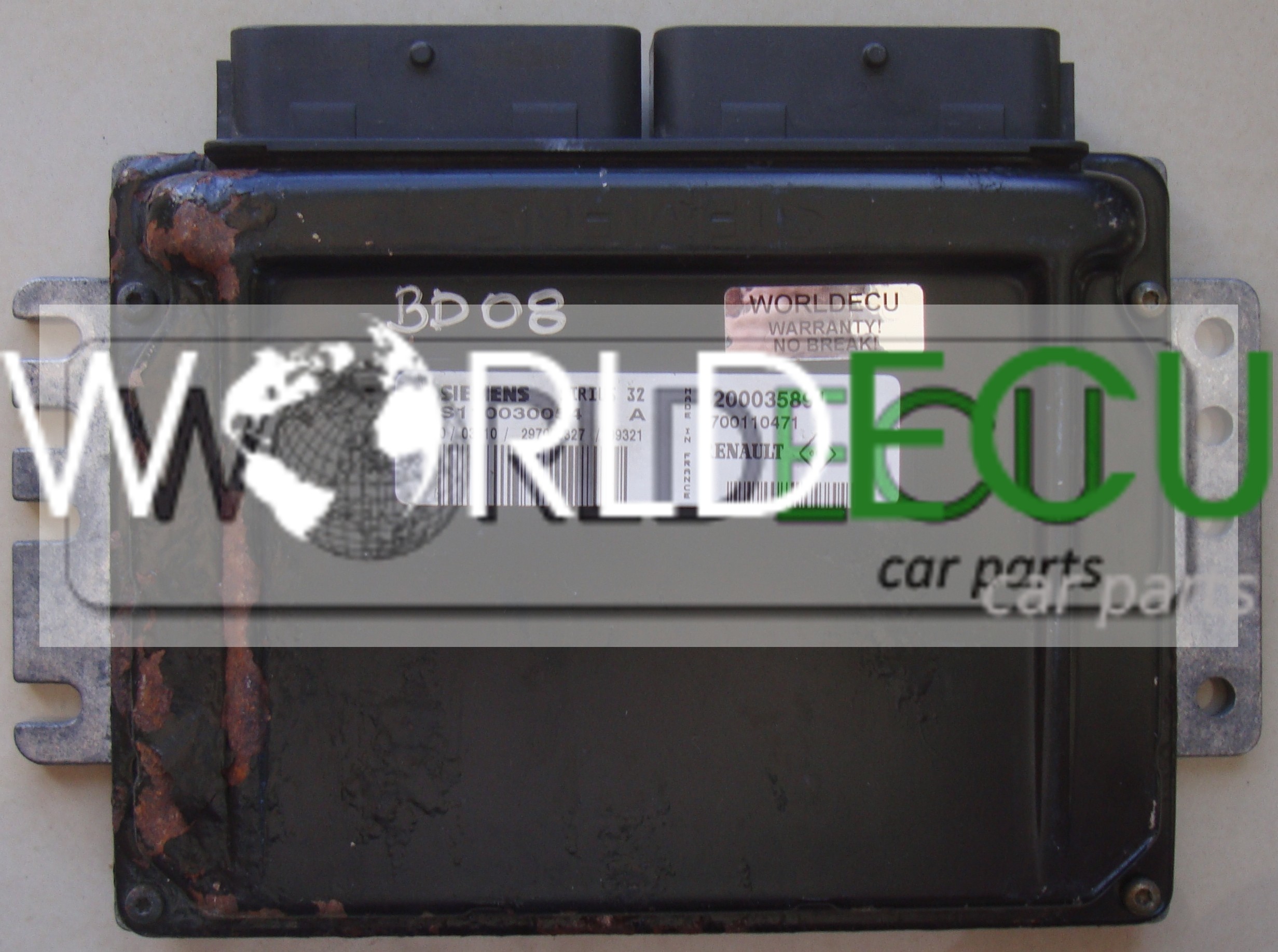 ECU ENGINE CONTROLLER RENAULT MEGANE SIEMENS SIRIUS 32 / S110030054 A ...