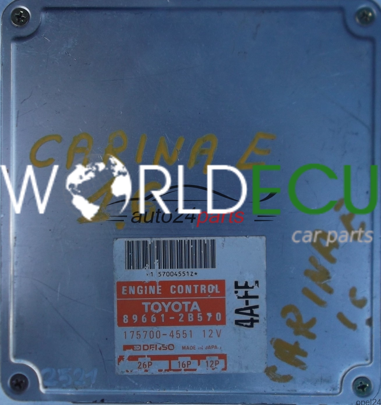 ECU ENGINE CONTROLLER TOYOTA CARINA 1.6 4A-FE 89661-2B570 896612B570 ...